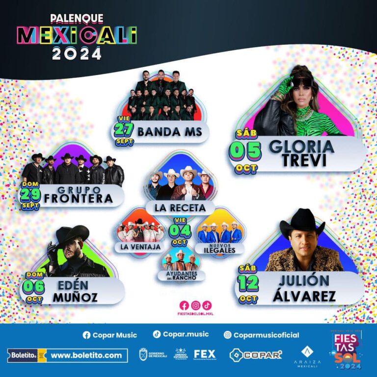 Palenque Mexicali 2024 Fiestas del Sol Mexicali 2024 - Fiestas del Sol ...